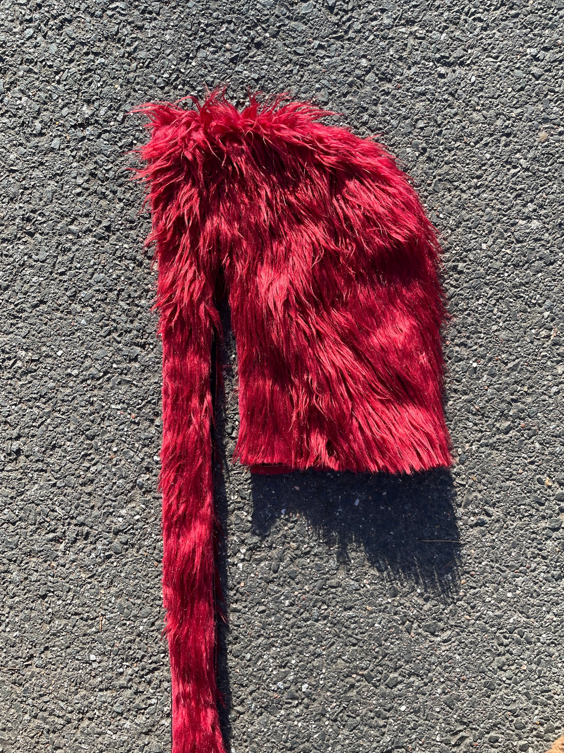 DARK RED FUR DURAG – WORK (SIC)